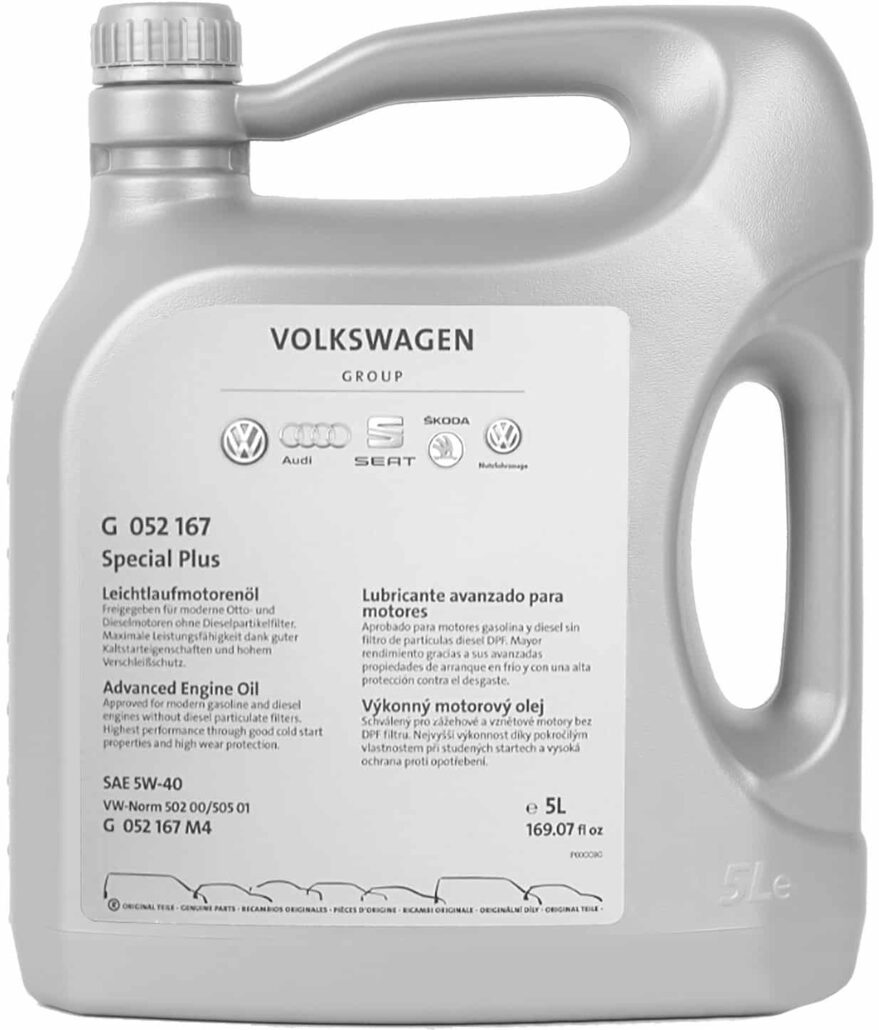 Оригинално масло VOLKSWAGEN G052 167 M4 5w40 - 5л ️ Maslata.bg