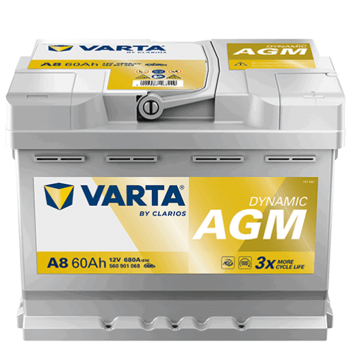 Акумулатор VARTA DYNAMIC AGM 560901068 60AH 680A R+ ️ Maslata.bg